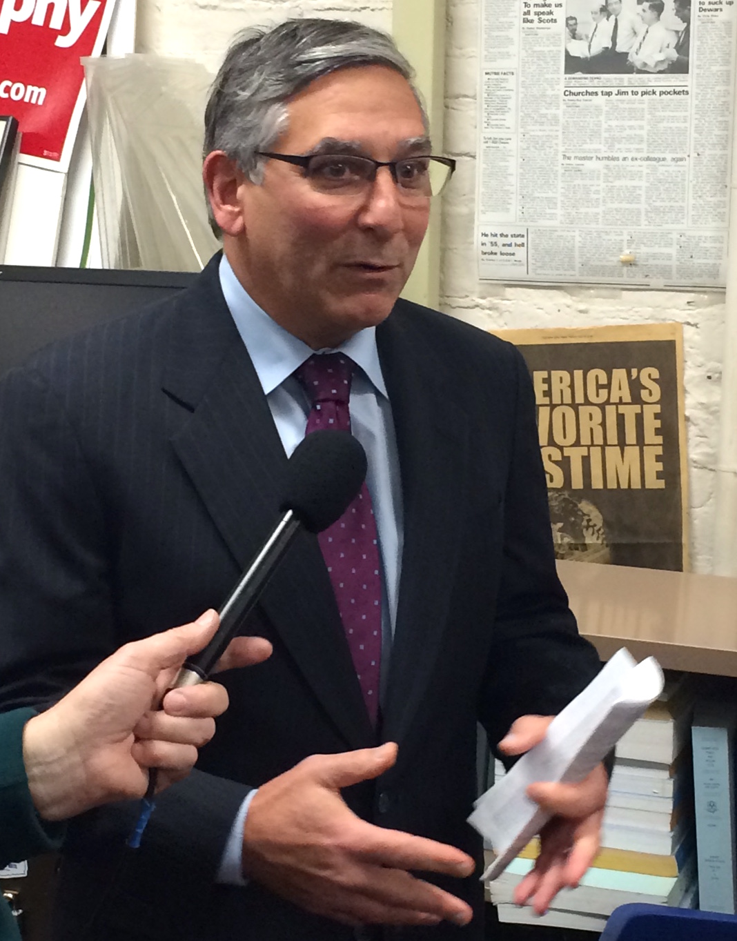 Fasano in press room | CT Mirror
