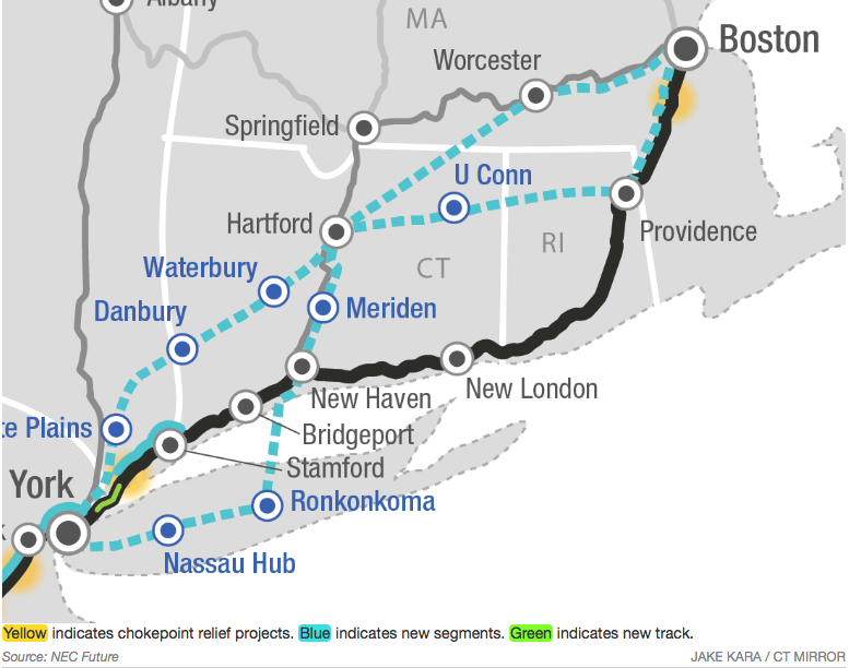 Massive rail plan leaves Connecticut hopeful but mystified