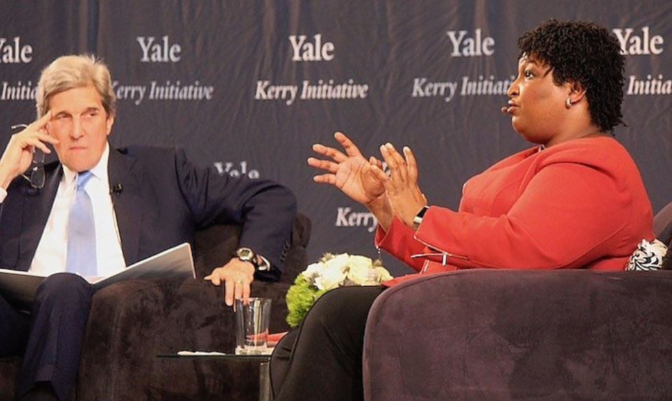 Abrams sounds alarm for democracy