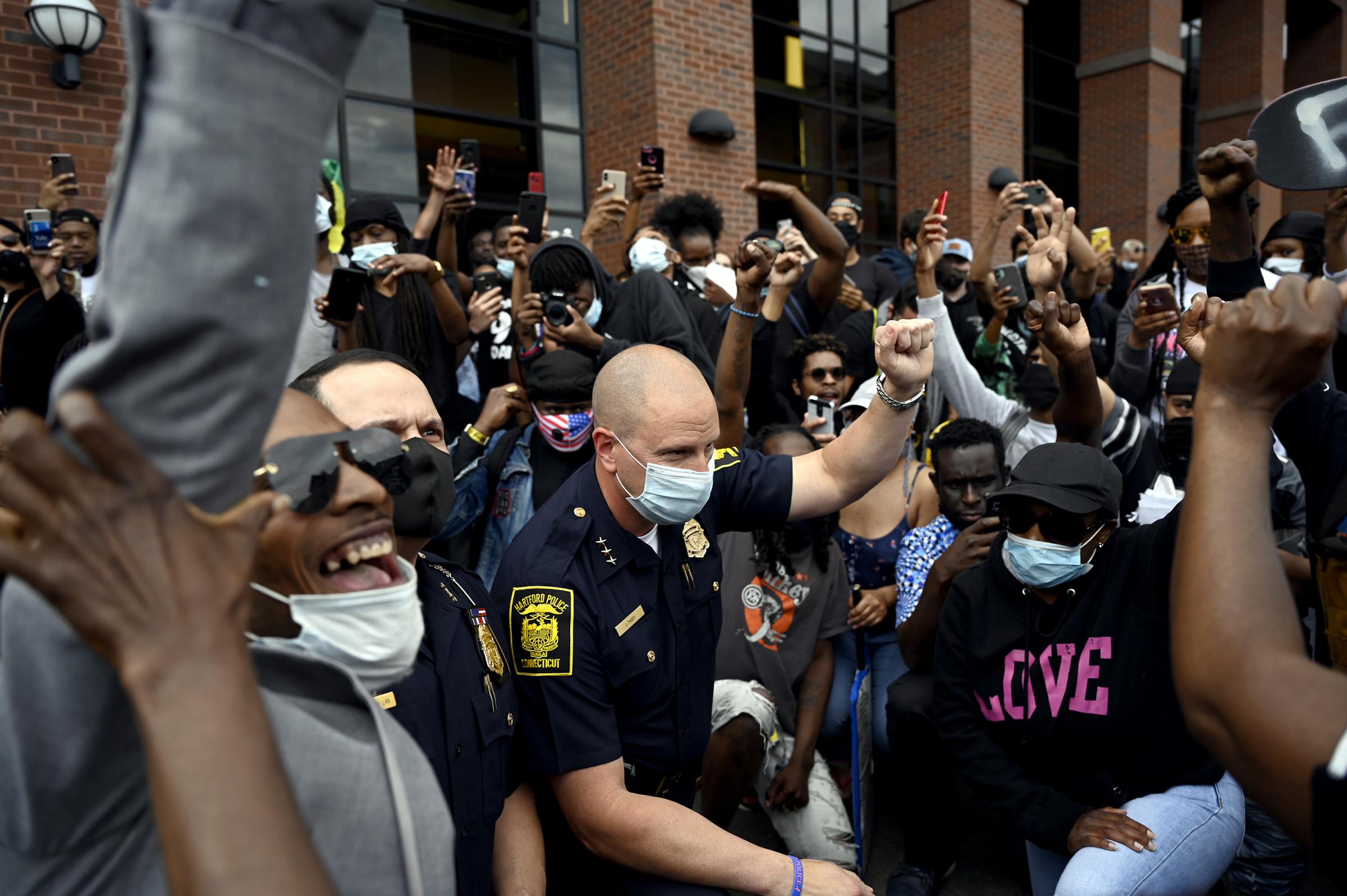 Hartford continues to protest the killing of George Floyd