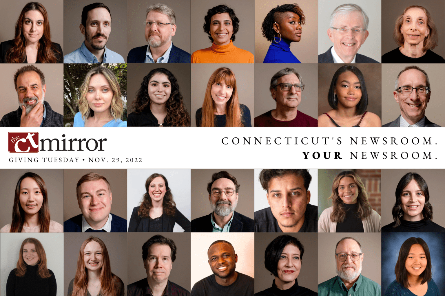 This Giving Tuesday, meet the CT Mirror team you create by giving