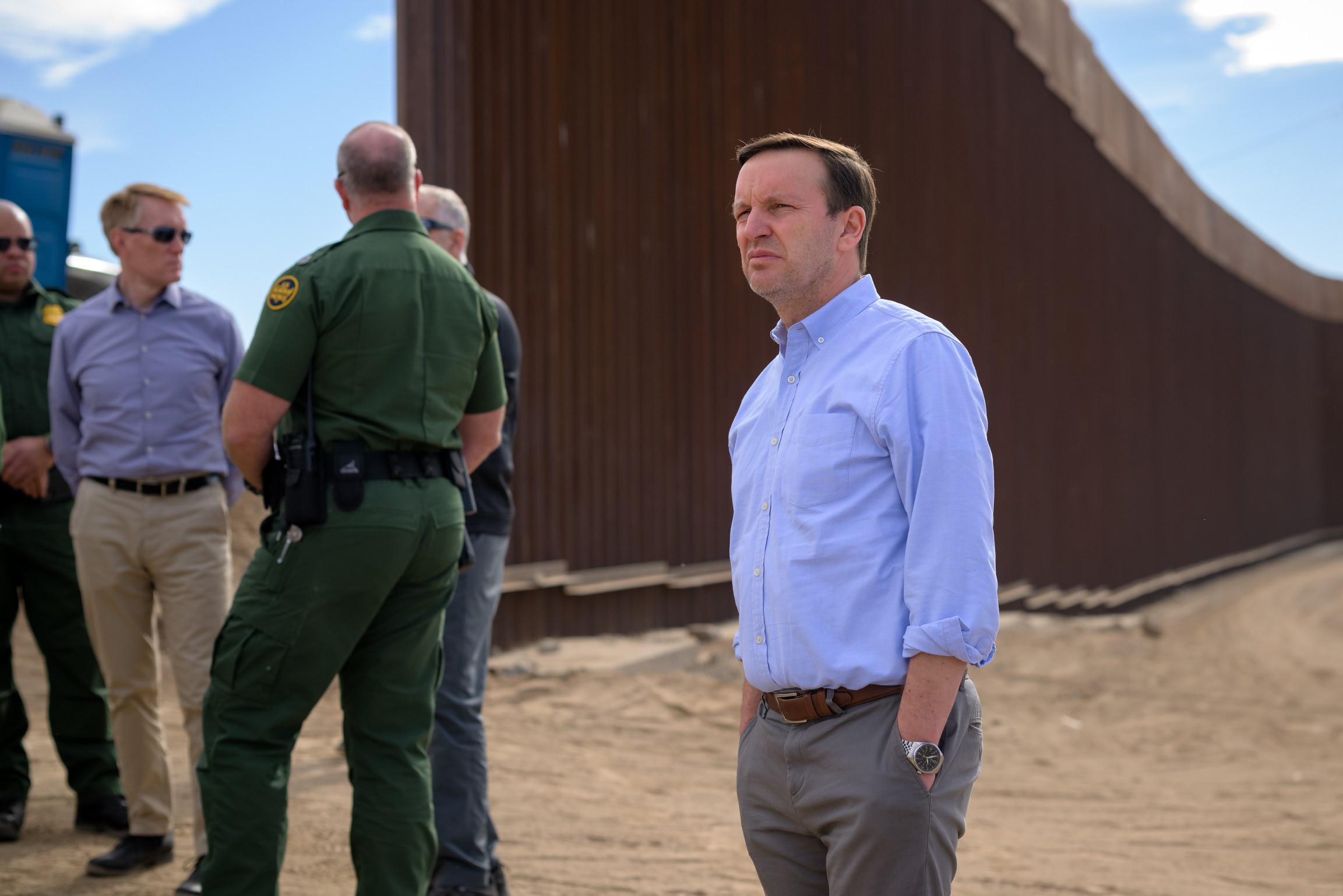 Murphy pushes bipartisan border bill as CT activists raise concerns