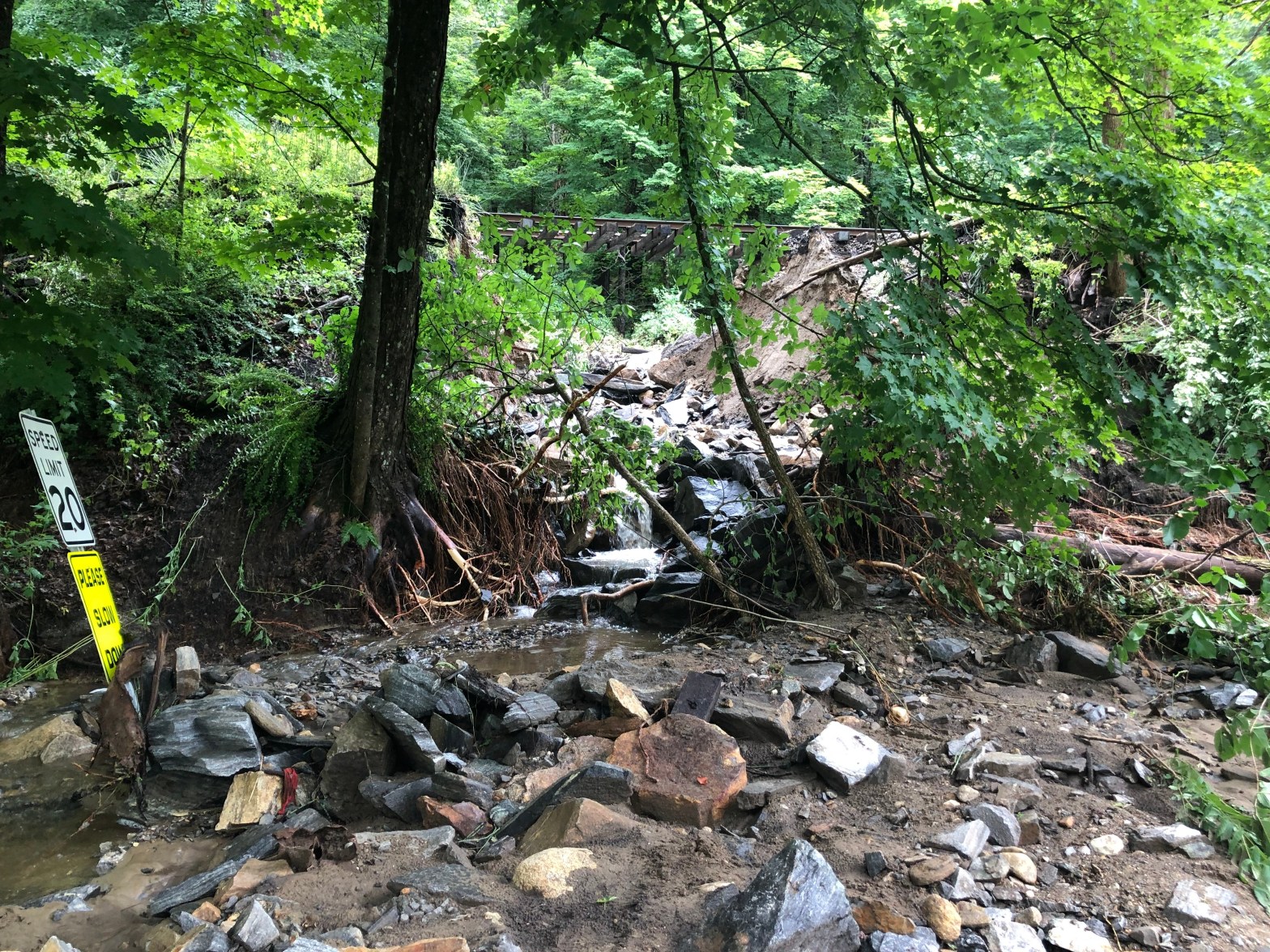 Upended railroad track Cornwall | CT Mirror
