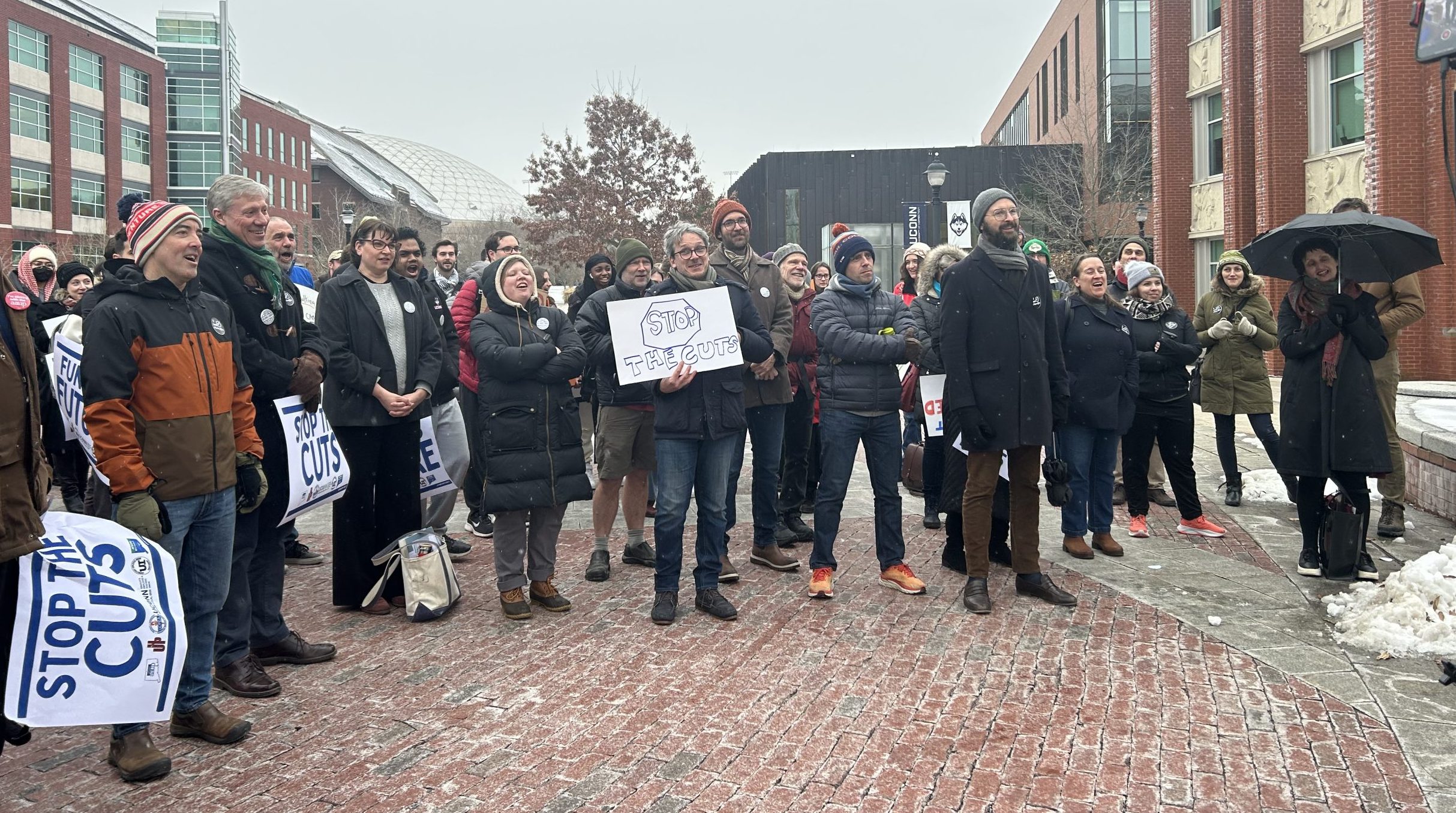 UConn budget cuts would 'destabilize' university, staff say in protest