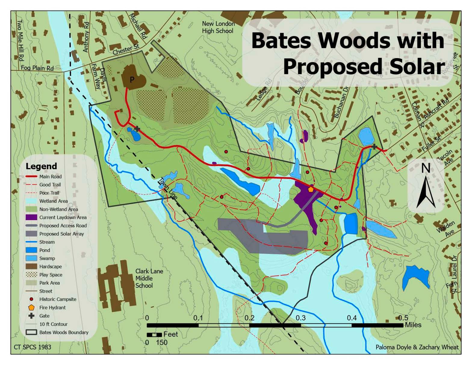 Bates Woods Map - Proposed Solar | CT Mirror