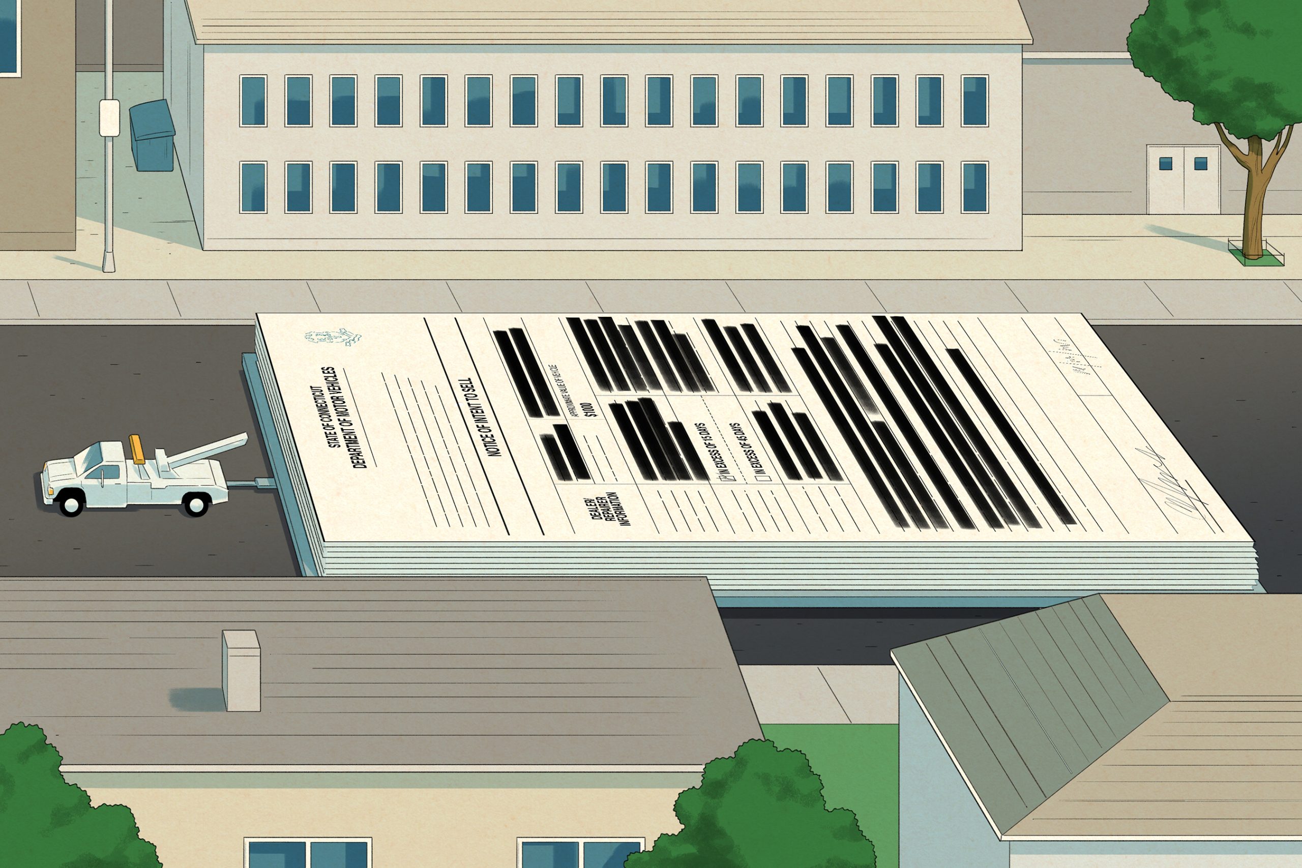 The CT DMV can't tell us how many cars tow companies have sold