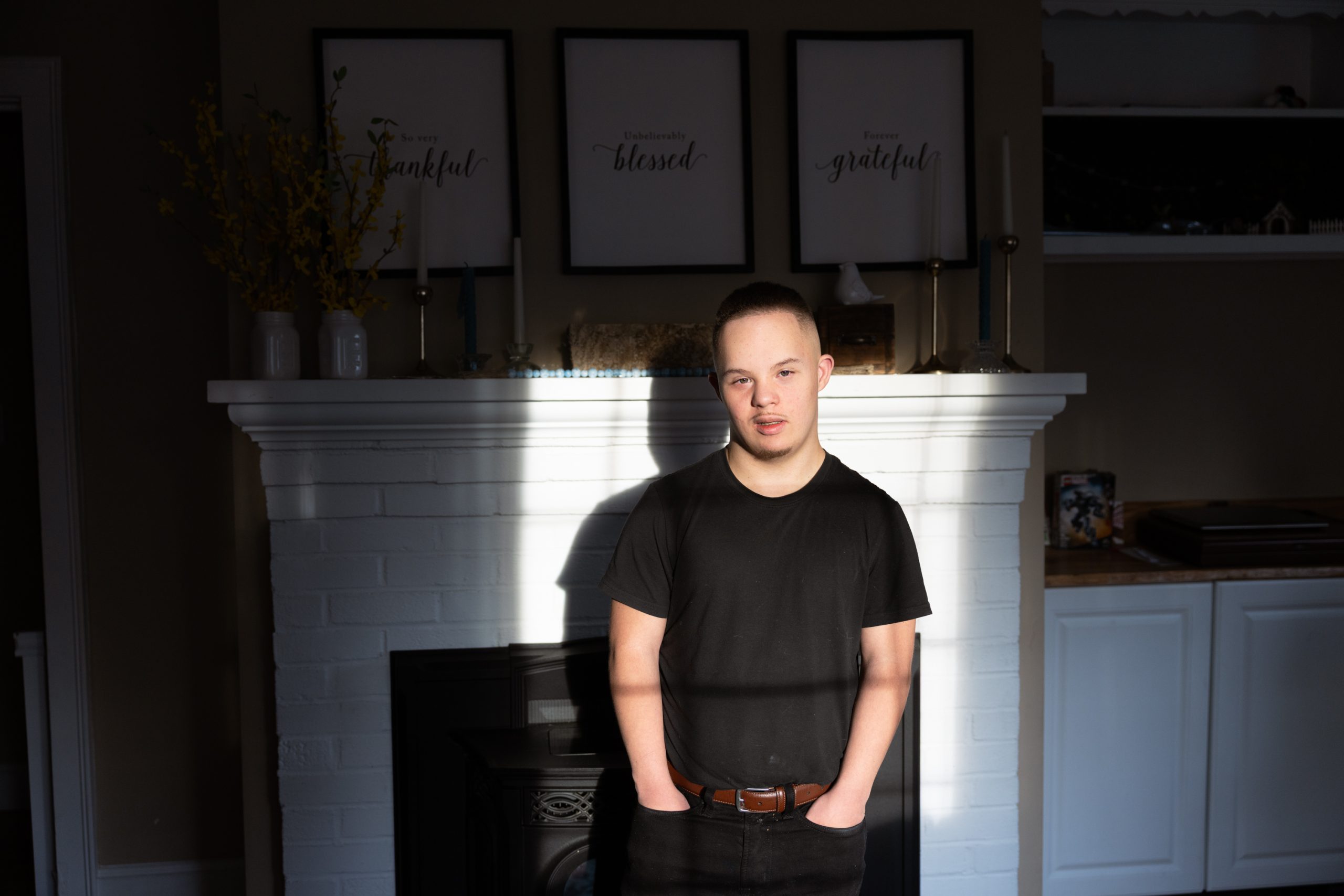 Trey Perry at his home in Vernon on March 14, 2025. | CT Mirror