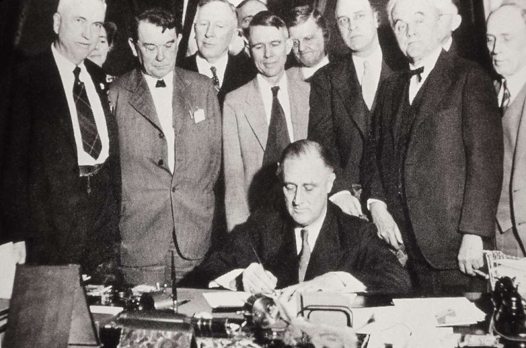 president-franklin-d-roosevelt-signing-the-new-deal | CT Mirror