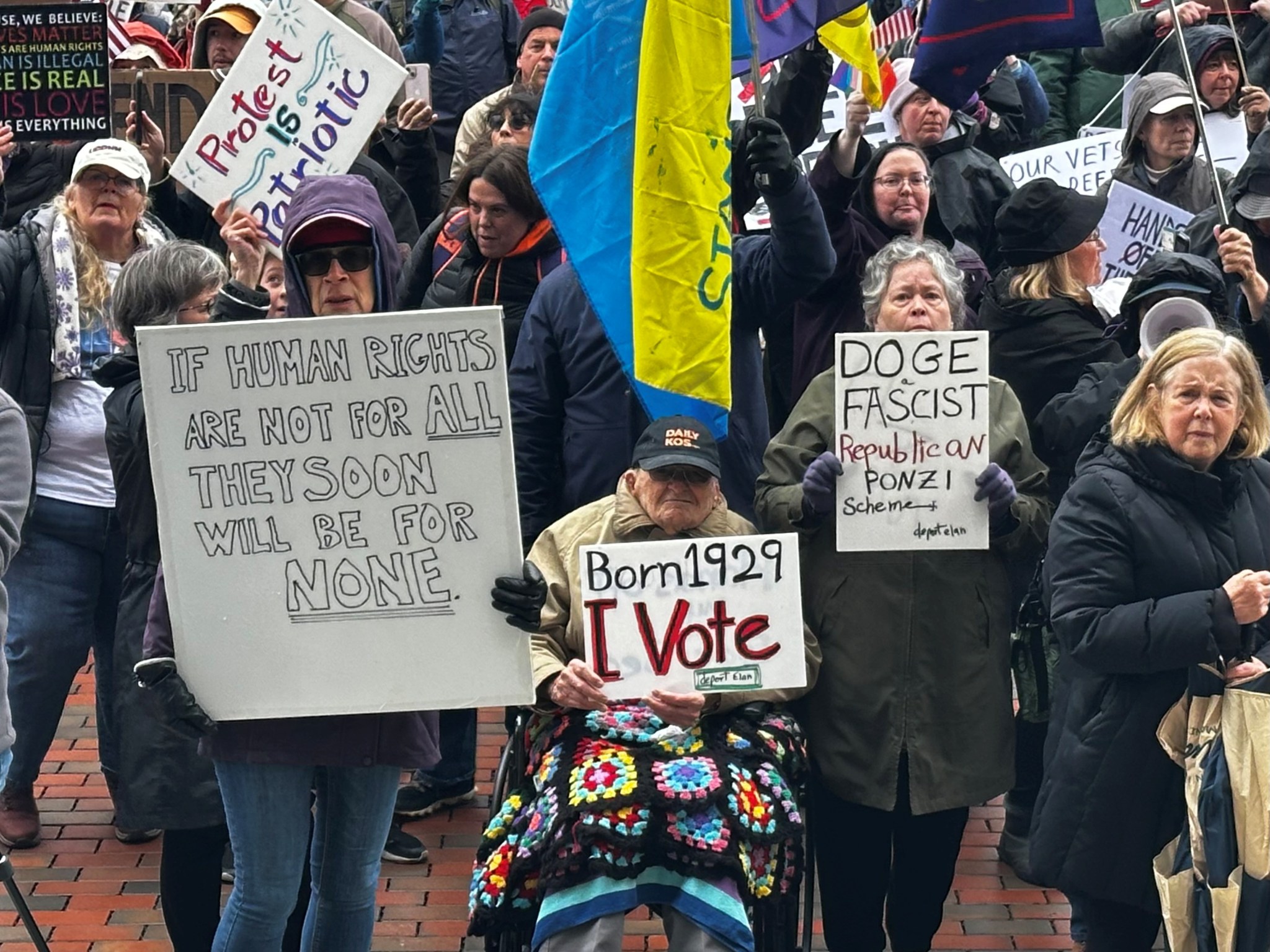 Across Connecticut, demonstrators rail at Trump policies