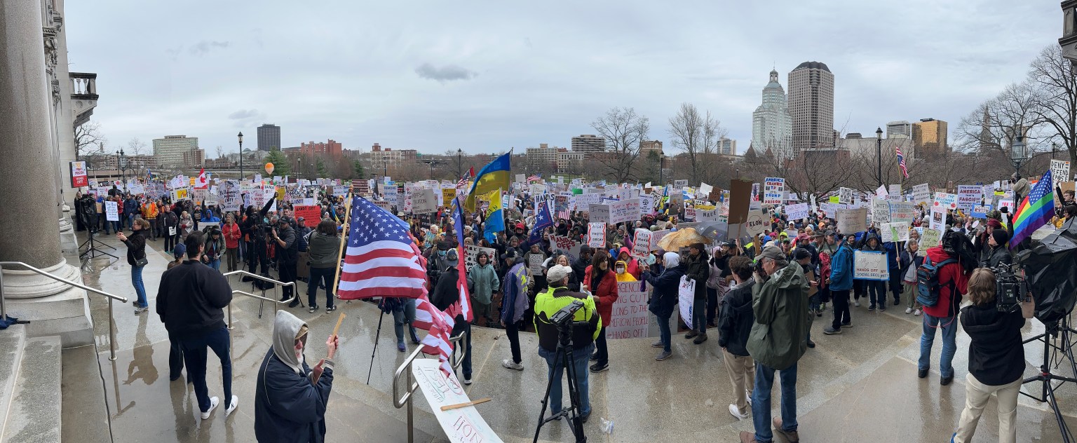 Across Connecticut, demonstrators rail at Trump policies