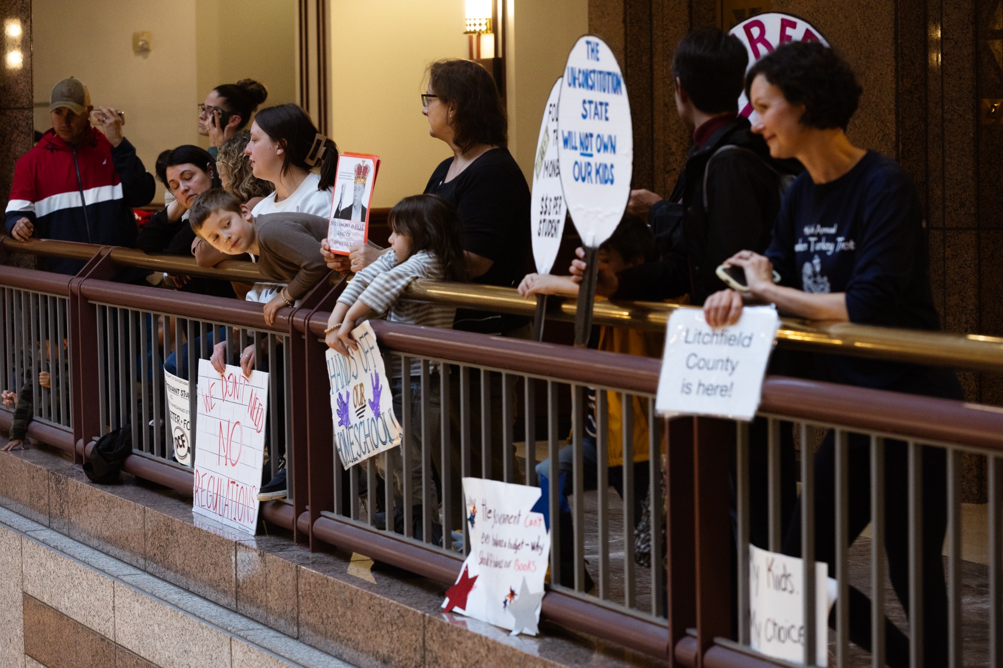 In CT, homeschooling debate heats up as parents protest at Capitol