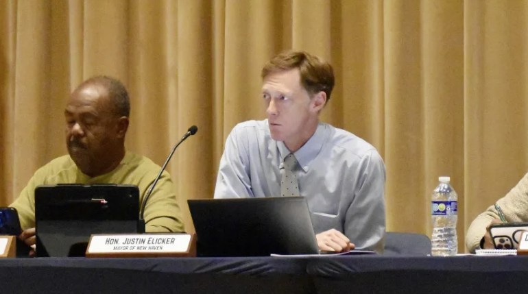 Elicker at school board | CT Mirror